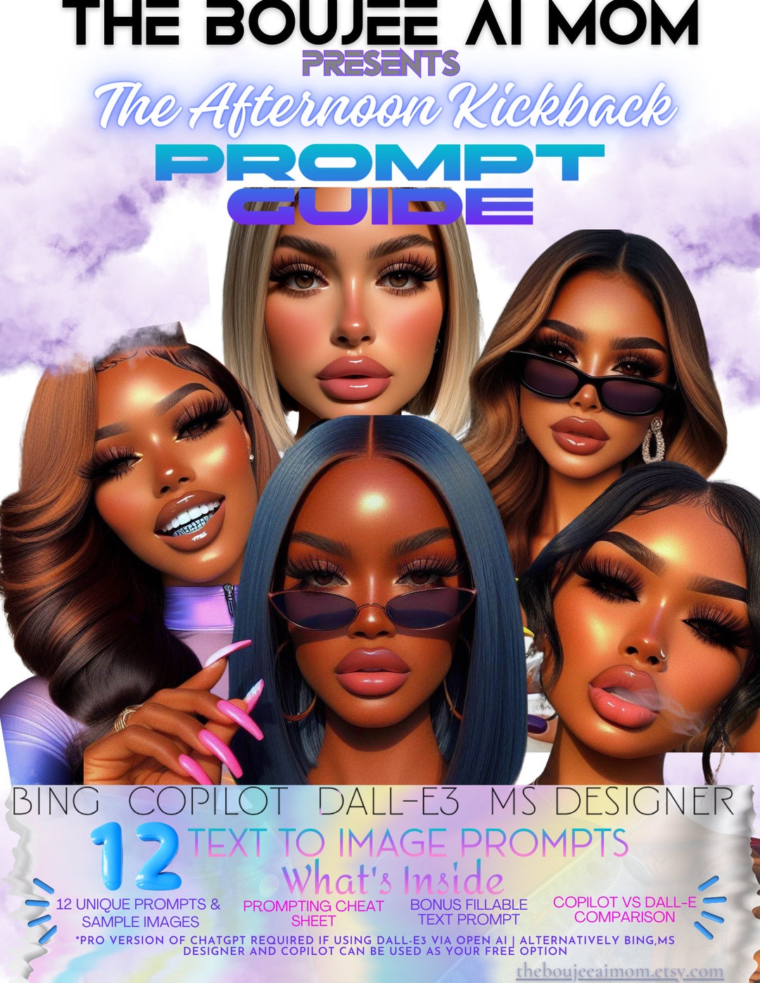 Dall-e3 & Chatgpt Ai Art Prompt Guide BUNDLE, 2 Guides, 12 Prompts Each ...