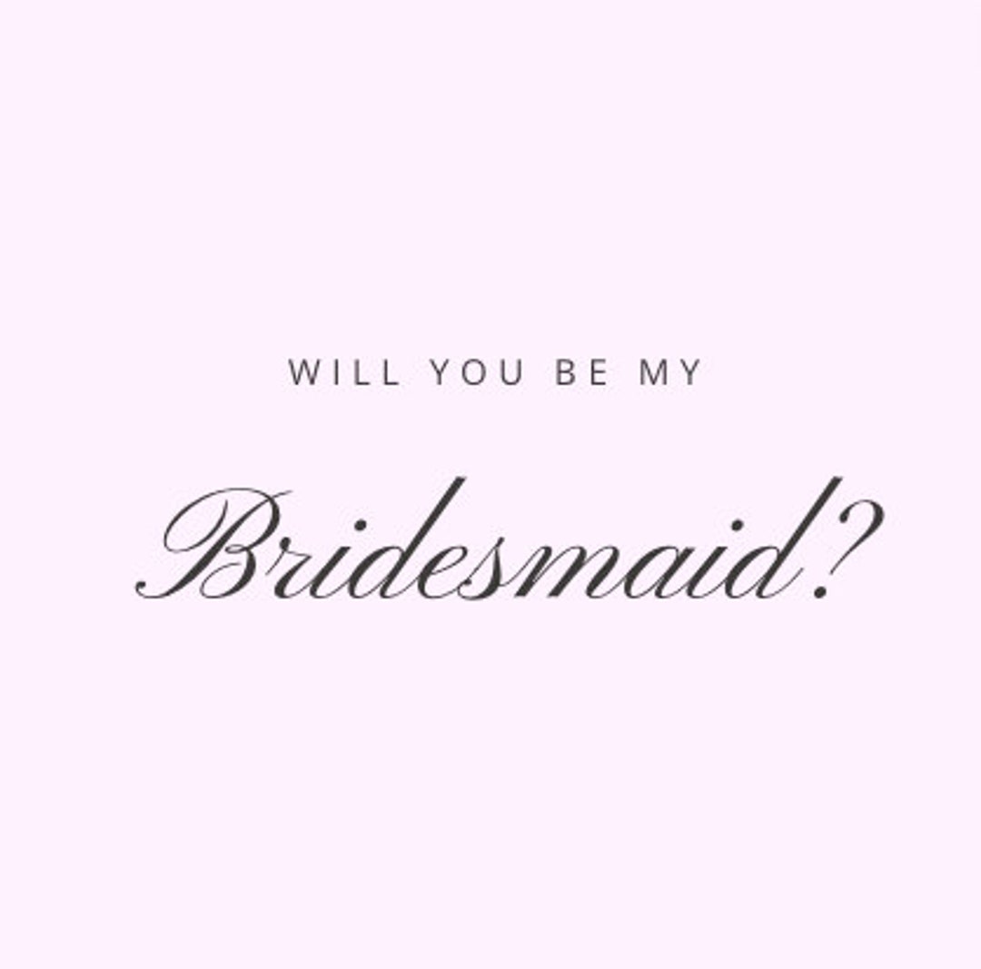 Editable Bridesmaid Invitation Template - Instant Download - Etsy