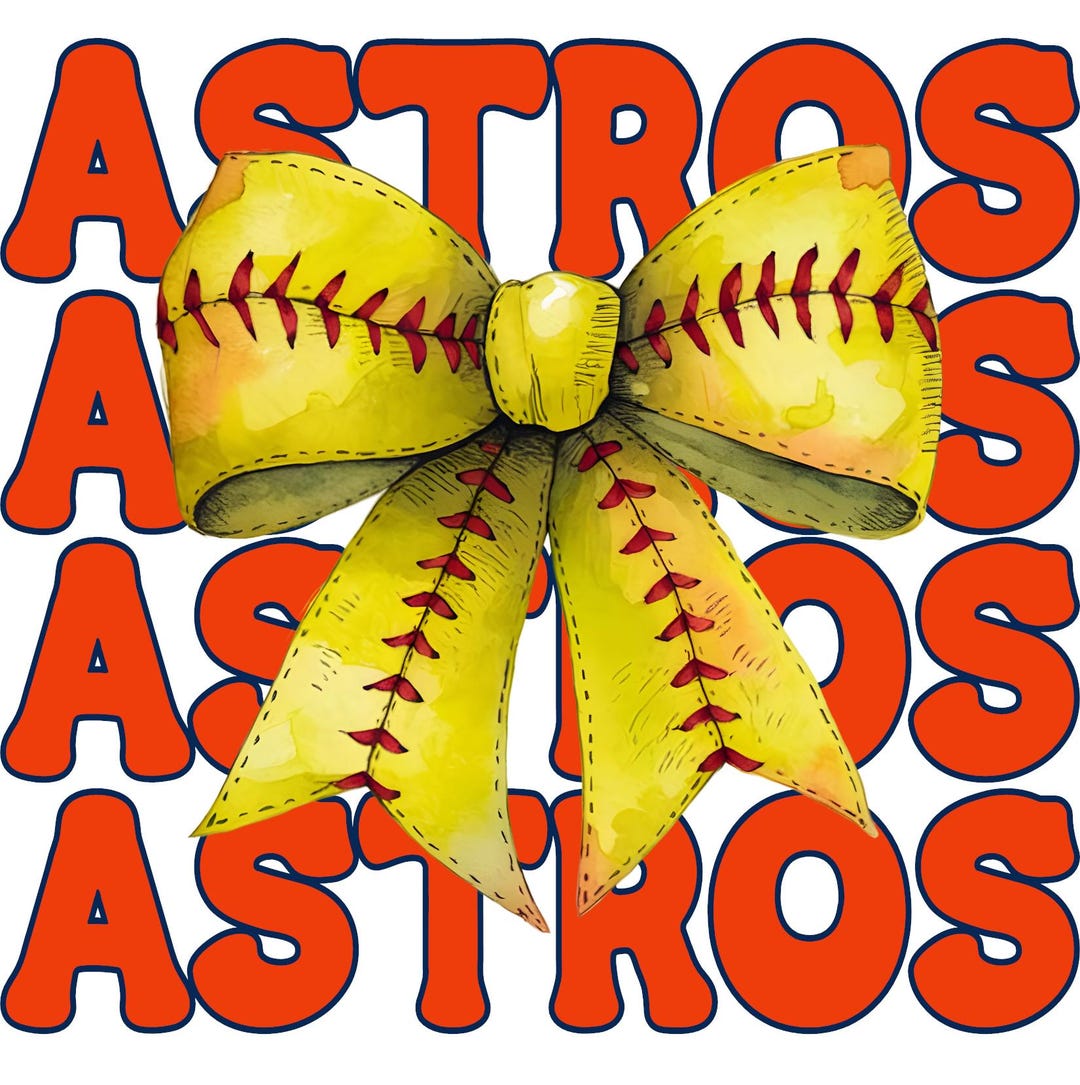 Astros Softball 300 DPI PNG Digital File for Downloading. Perfect for ...