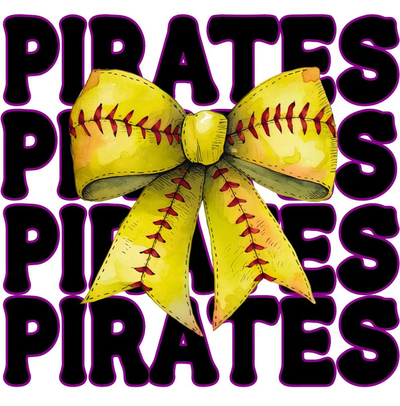 Pirates Softball 300 DPI PNG Digital File for Downloading. Perfect for ...