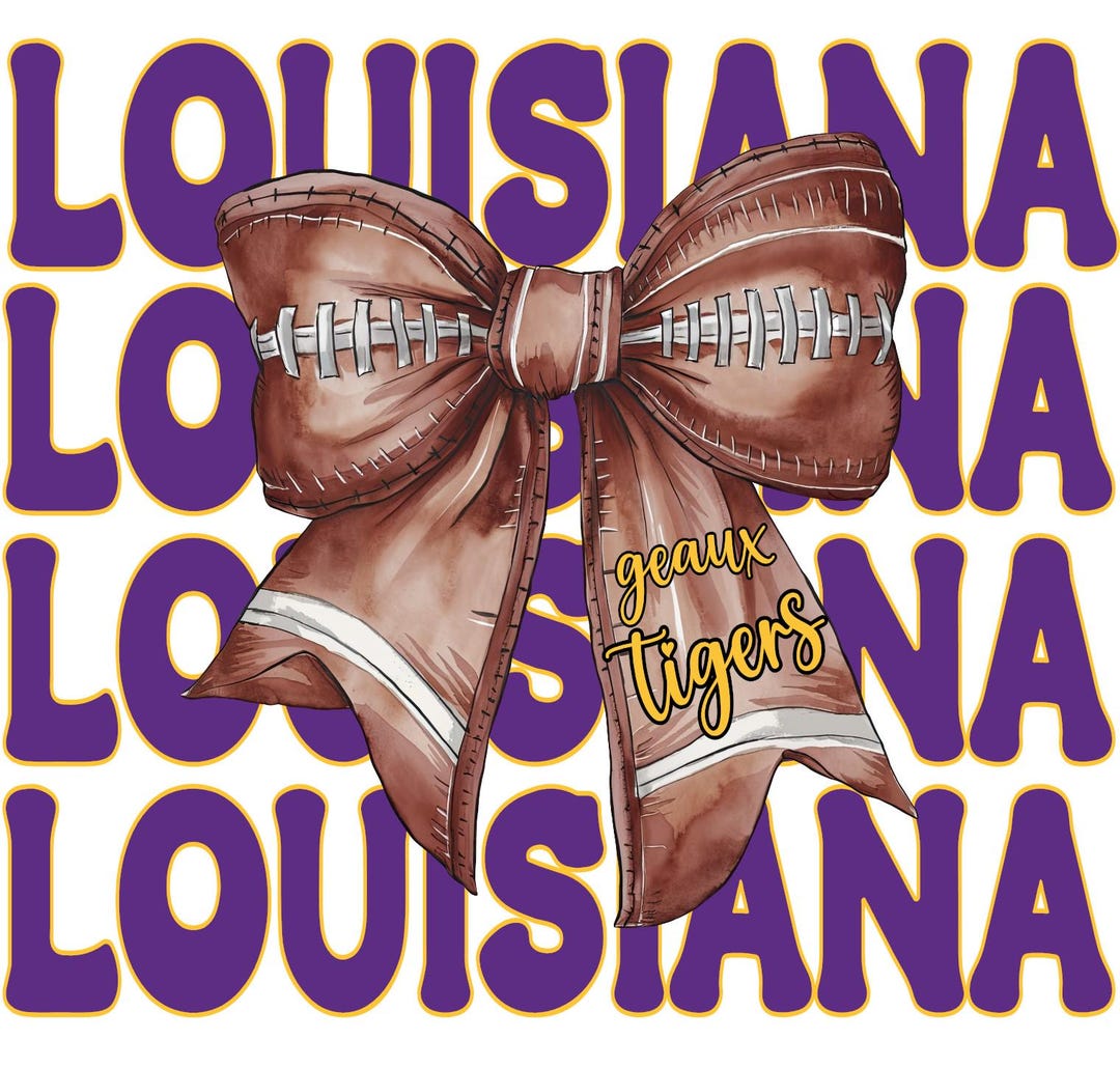 LSU Tigers Football 300 DPI PNG Digital File for Downloading. Perfect ...