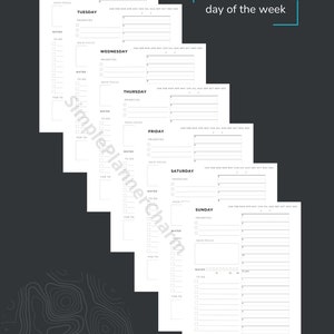 Structured, 7-day Planner, Daily Schedule, Printable Planner, A4 ...