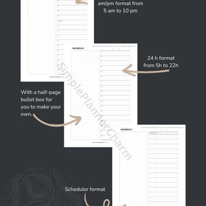 Minimalist, 7-day Planner, Daily Schedule, Printable Planner, A4 ...