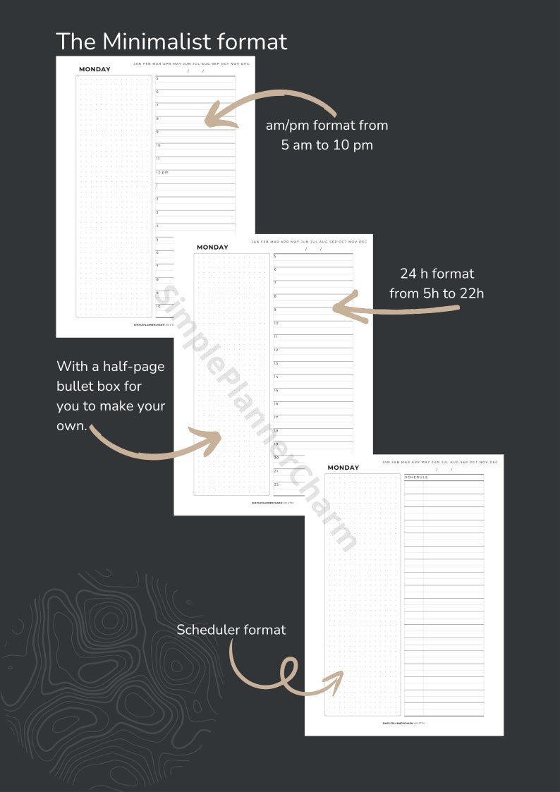 Minimalist, 7-day Planner, Daily Schedule, Printable Planner, A4 ...