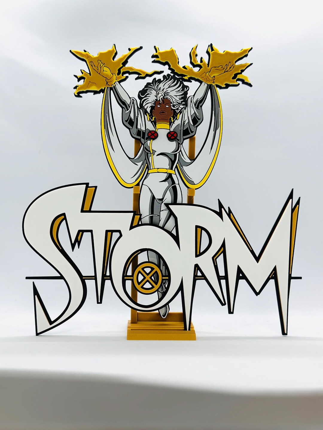 Storm X-men 3D Logo Display for Marvel Legends Action Figures 5 or 10 ...