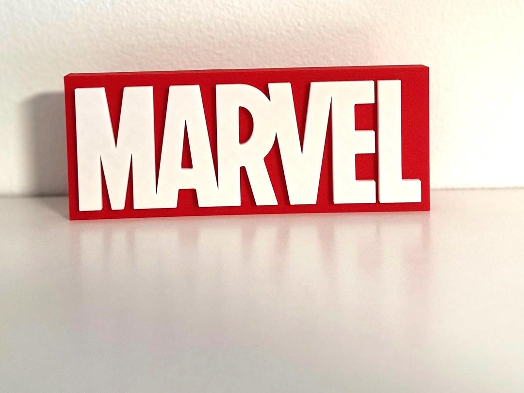 Marvel 3D Logo Display. - Etsy