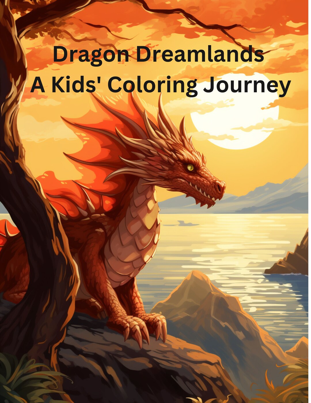 Dragon Dreamlands A Kids Coloring Journey. - Etsy
