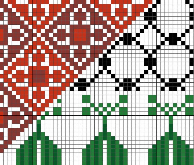 Palestinian Flag Cross Stitch Pattern - Etsy