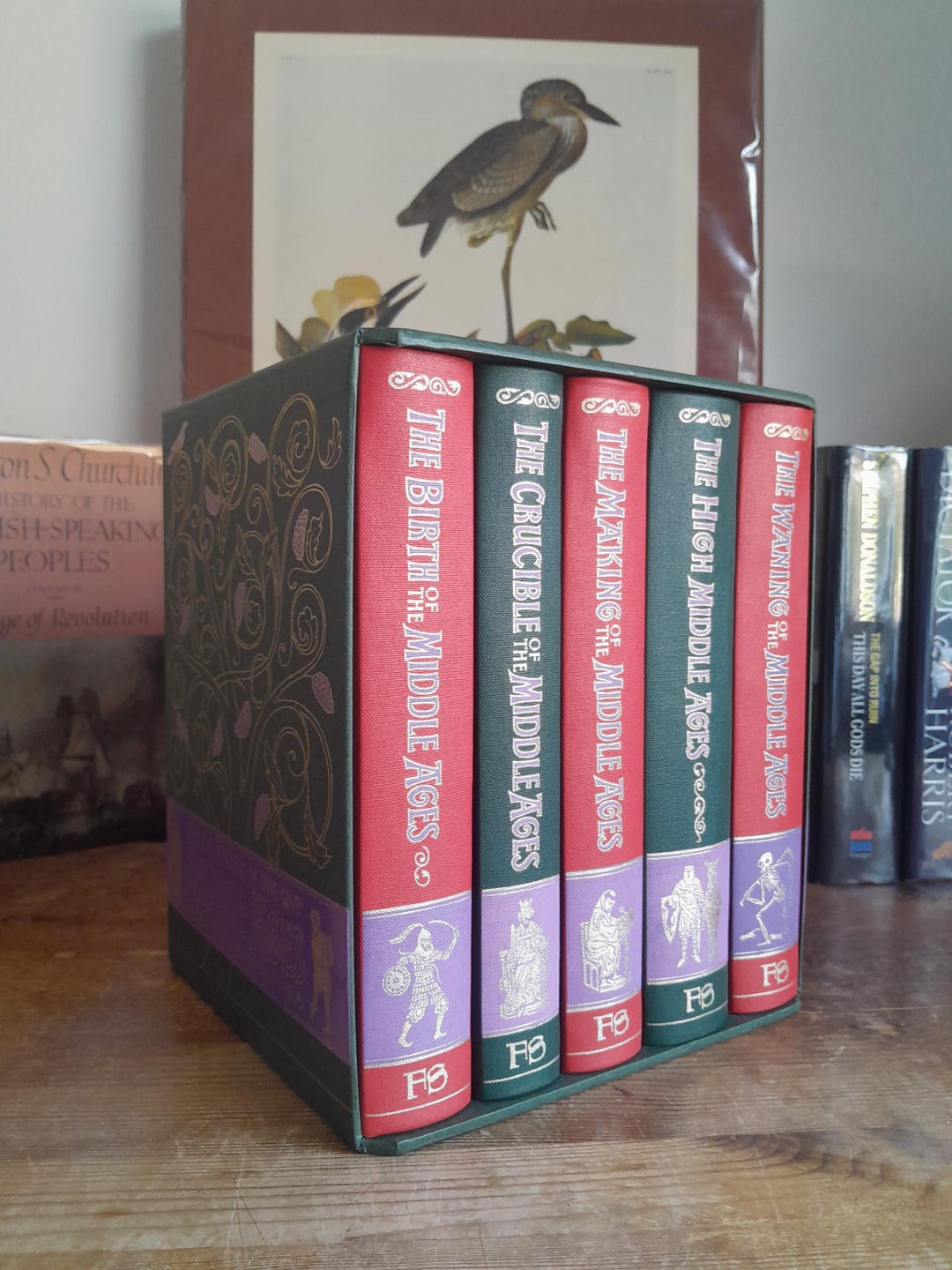 The Story of the Middle Ages. Beautiful 5 Volume Folio Society Set in ...