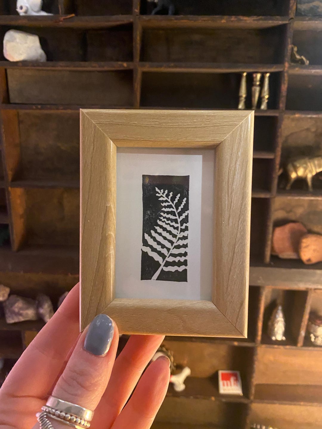 Easel Backed Frame for Small 2x3 Print in Natural Wood - Etsy