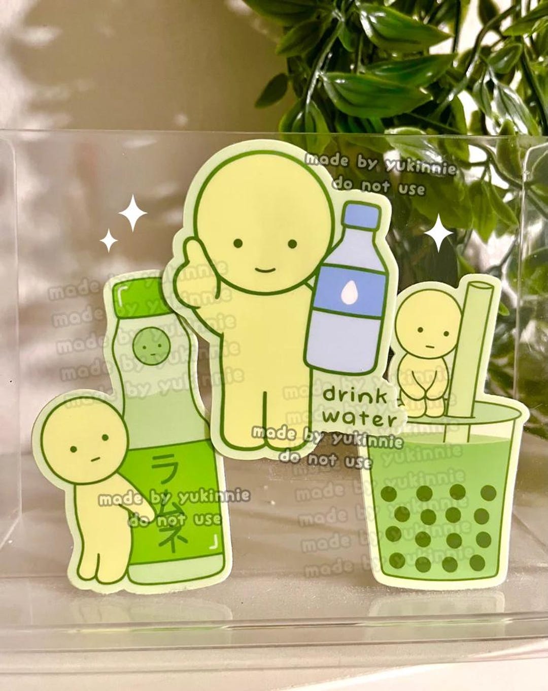 Drink Green Guy Blind Box Stickers, Trinket Stickers, Laptop Journal ...