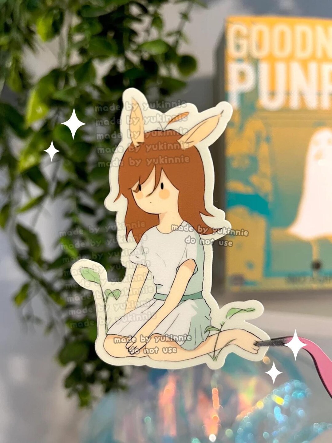 Original Bunny Girl Sticker, Cute Fantasy Sticker, Anime Girl Sticker ...