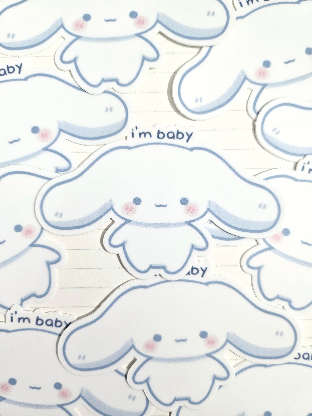 Cute I'm Baby Puppy Sticker, Matte Vinyl Sticker, Silly Laptop Stickers ...