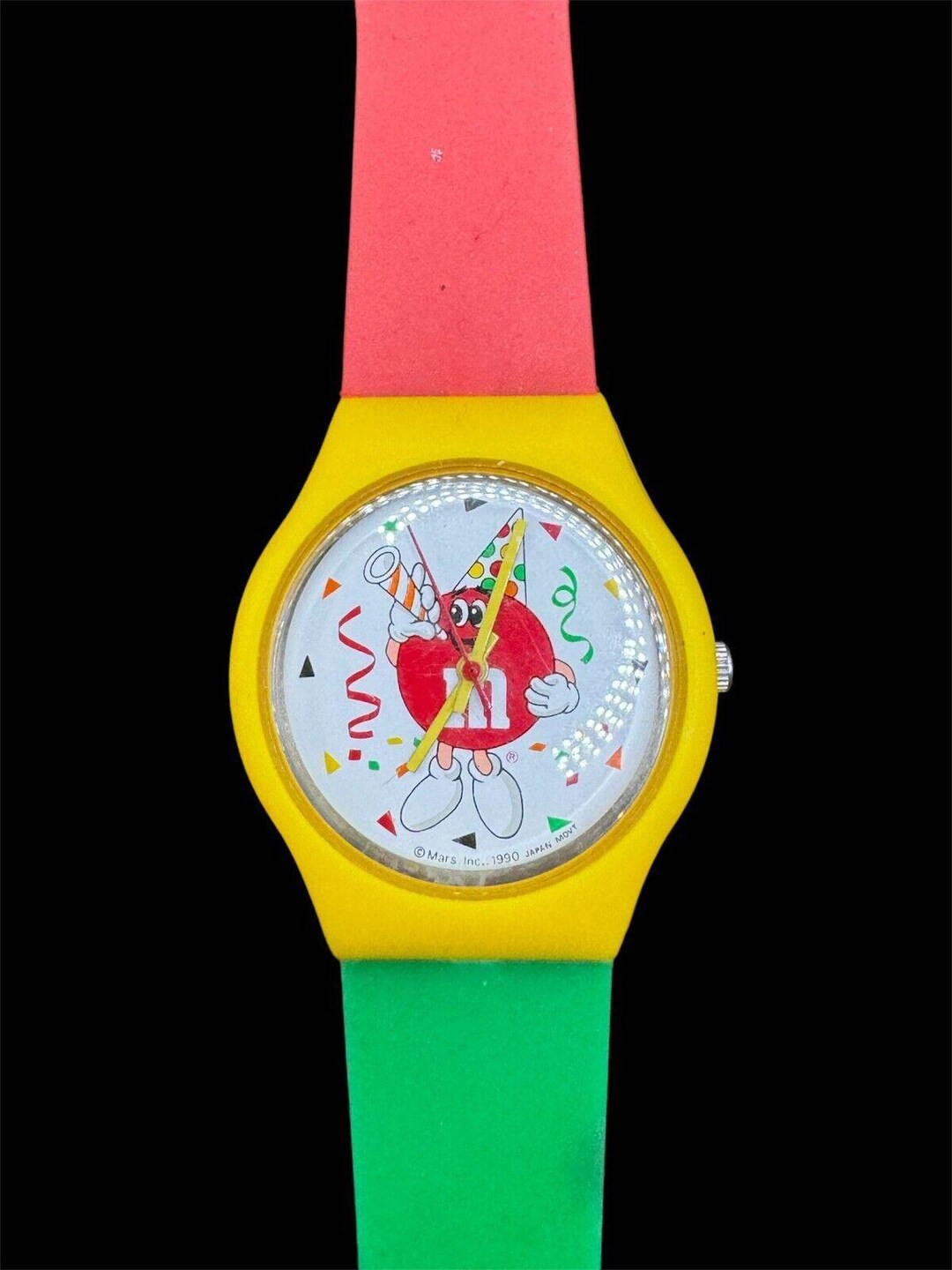 M&ms Collectible Watch 1990 Vintage 50th Birthday Quartz Analog Three ...