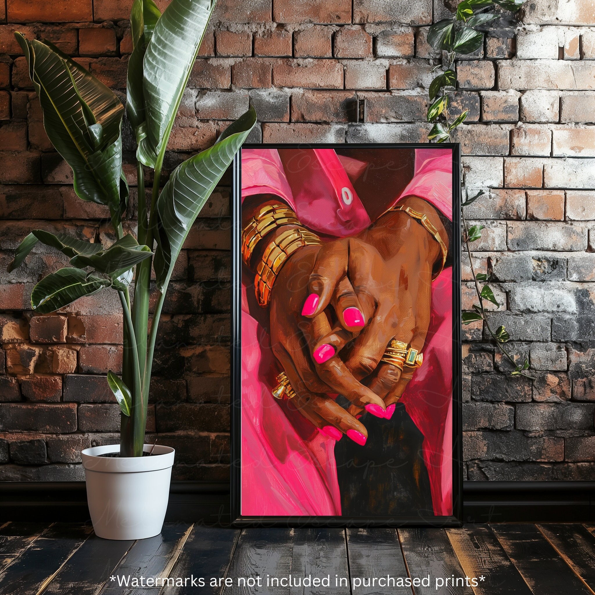 THE PYNK Queer Black Wall Art Digital, LGBTQ Art Prints, Black Woman ...