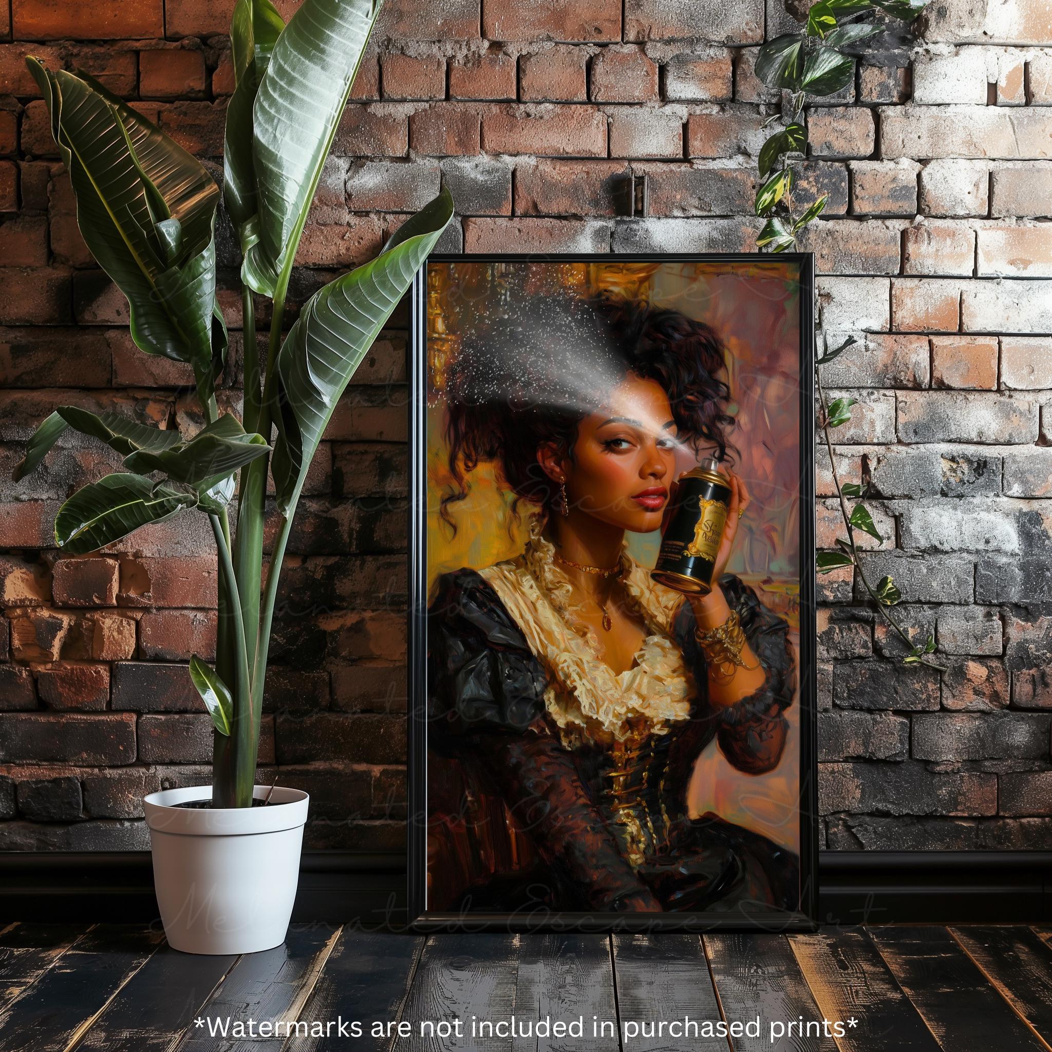 STINKY | Funny Black Bathroom Art, African American Woman Wall Art ...
