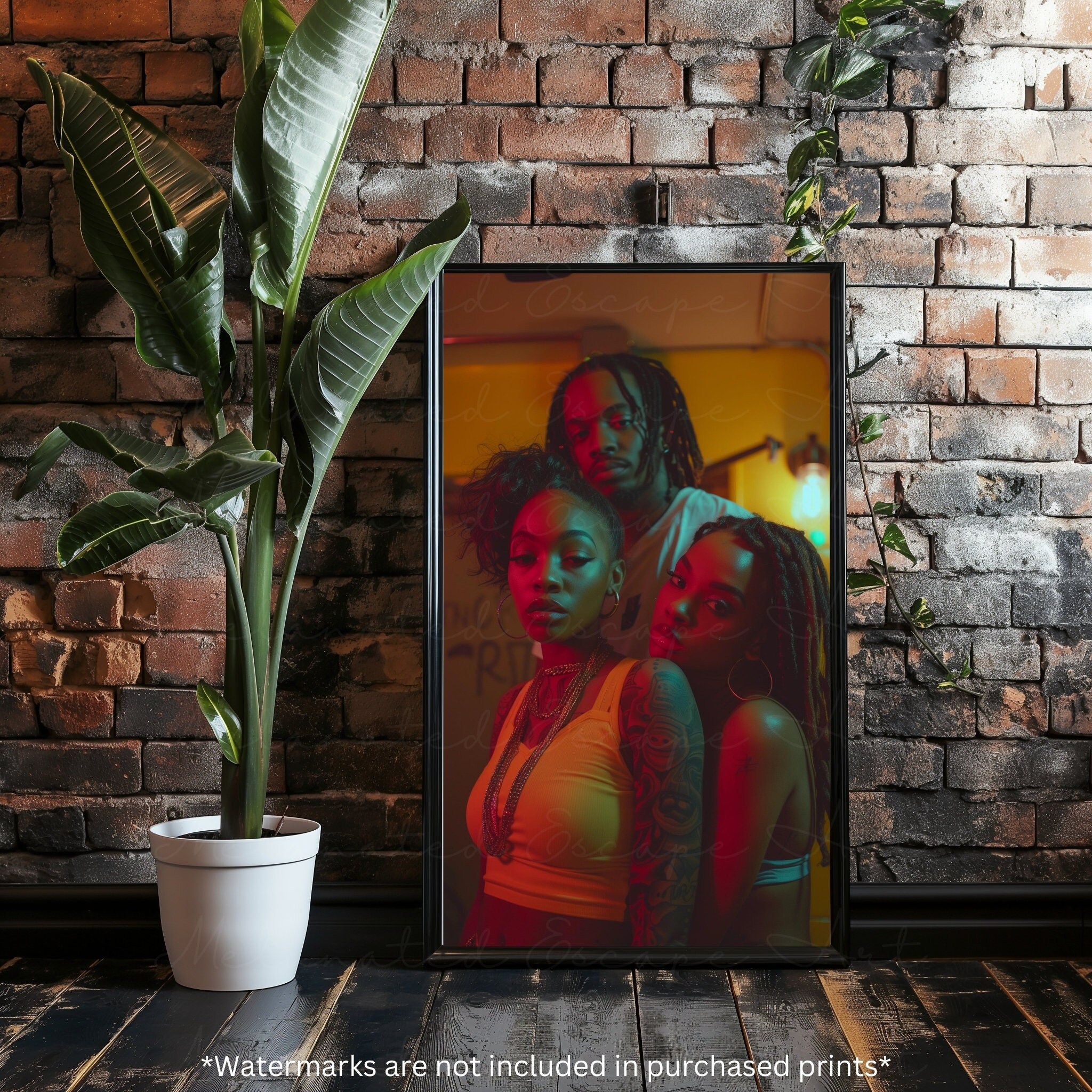 SELECTIVE Polyamory Black Love Art Digital, Black Man Art, Black Woman ...