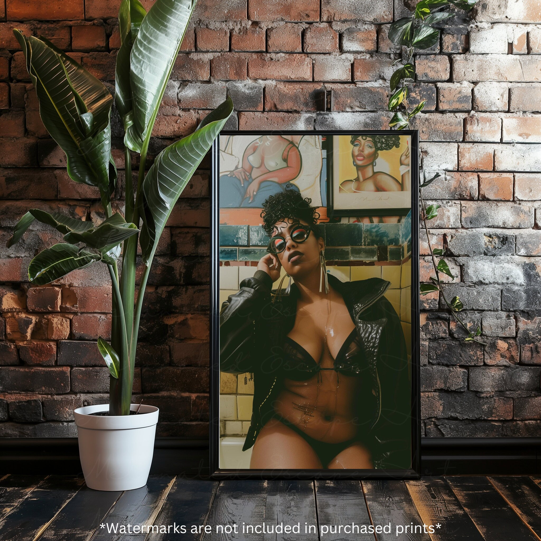Dominatrix Black Lesbian Art Digital Black Queer Art Black Woman