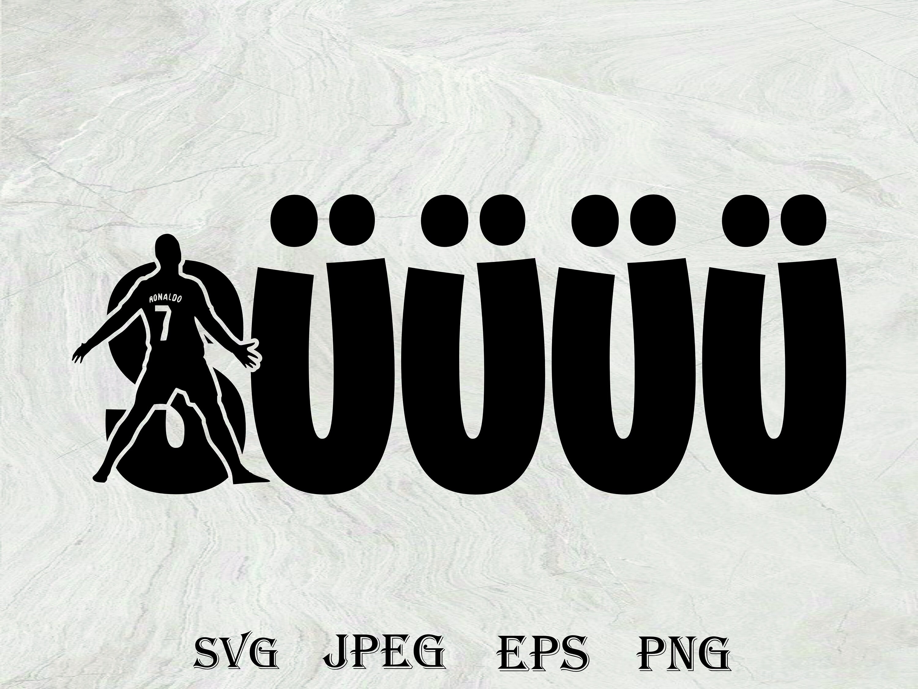 Cristiano Ronaldo Svg , Süüüü Svg , Png , Eps , Jpg , - Etsy