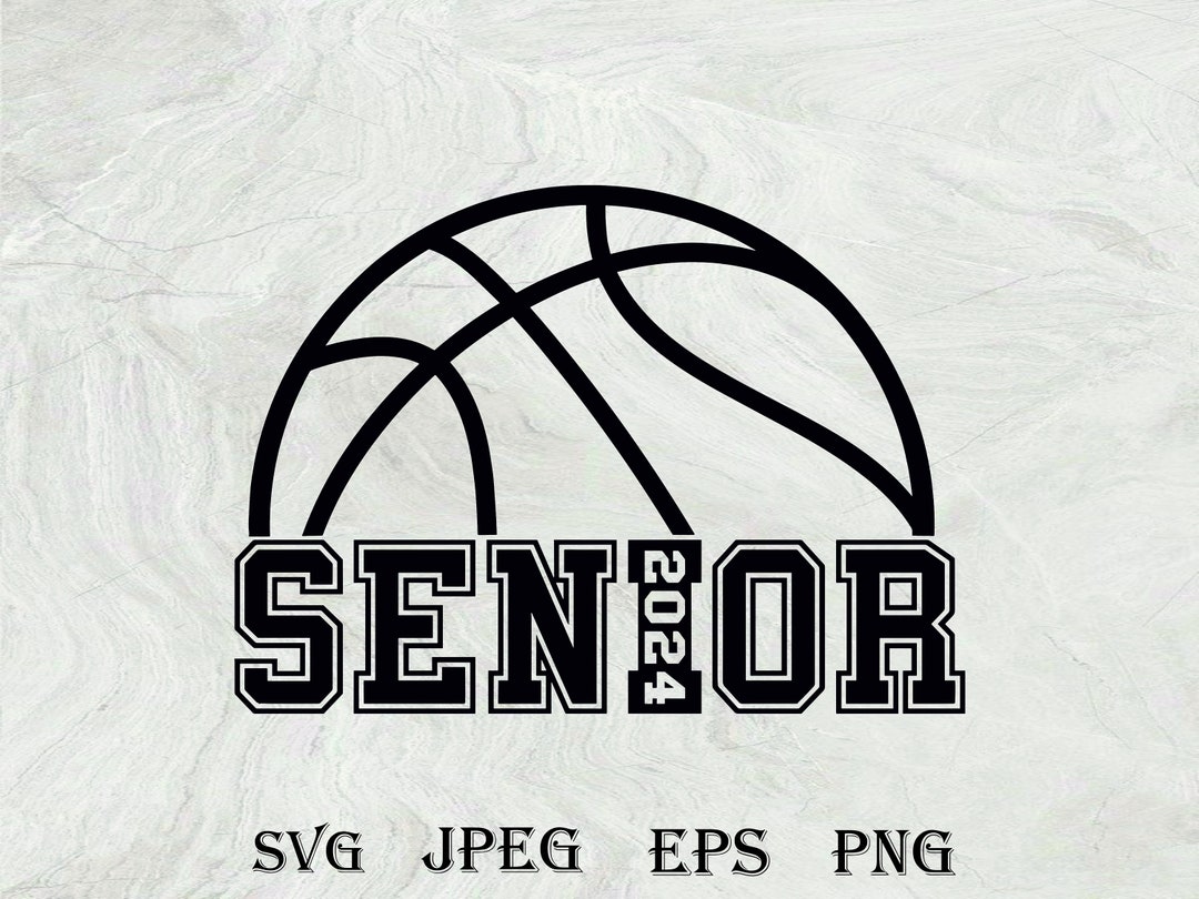 Sports Clipart: Black Word senior in Collegiate Style With Grad Year ...