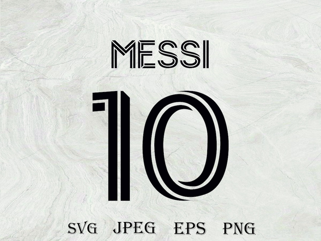 Messi 10 Inter Miami 2023/2024 Svg Png Dxf Eps Ai Cut File for Cricut ...