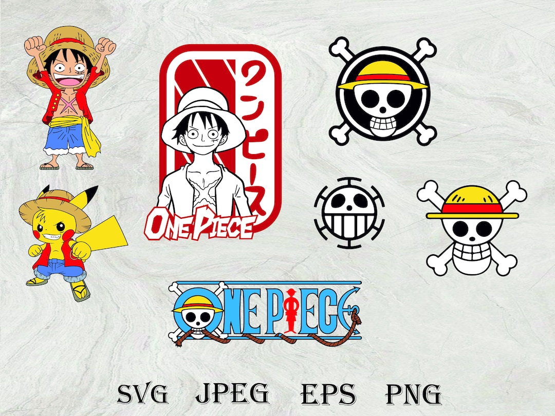 One Piece Bundle Svg, One Piece Png Anime Bundle Vector, Anime Cutfile ...