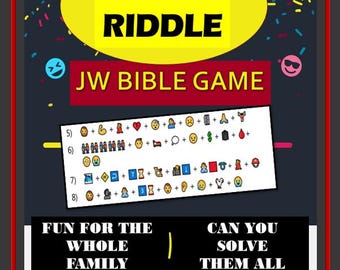 JW Printable Bible Game - Pictionary - Family Worship Activity for Kids ...