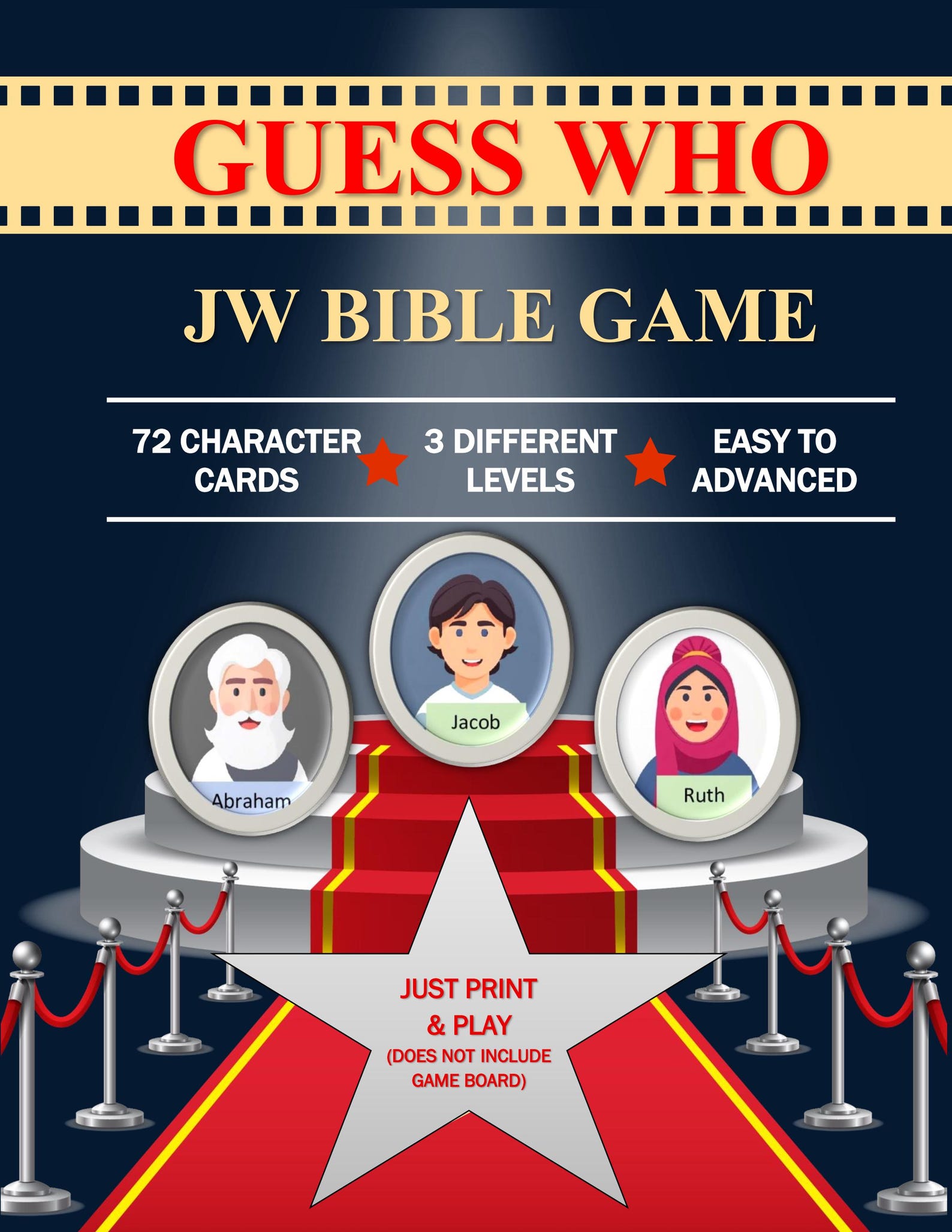 JW Bible Guess Who Game for Family Worship Night - Etsy