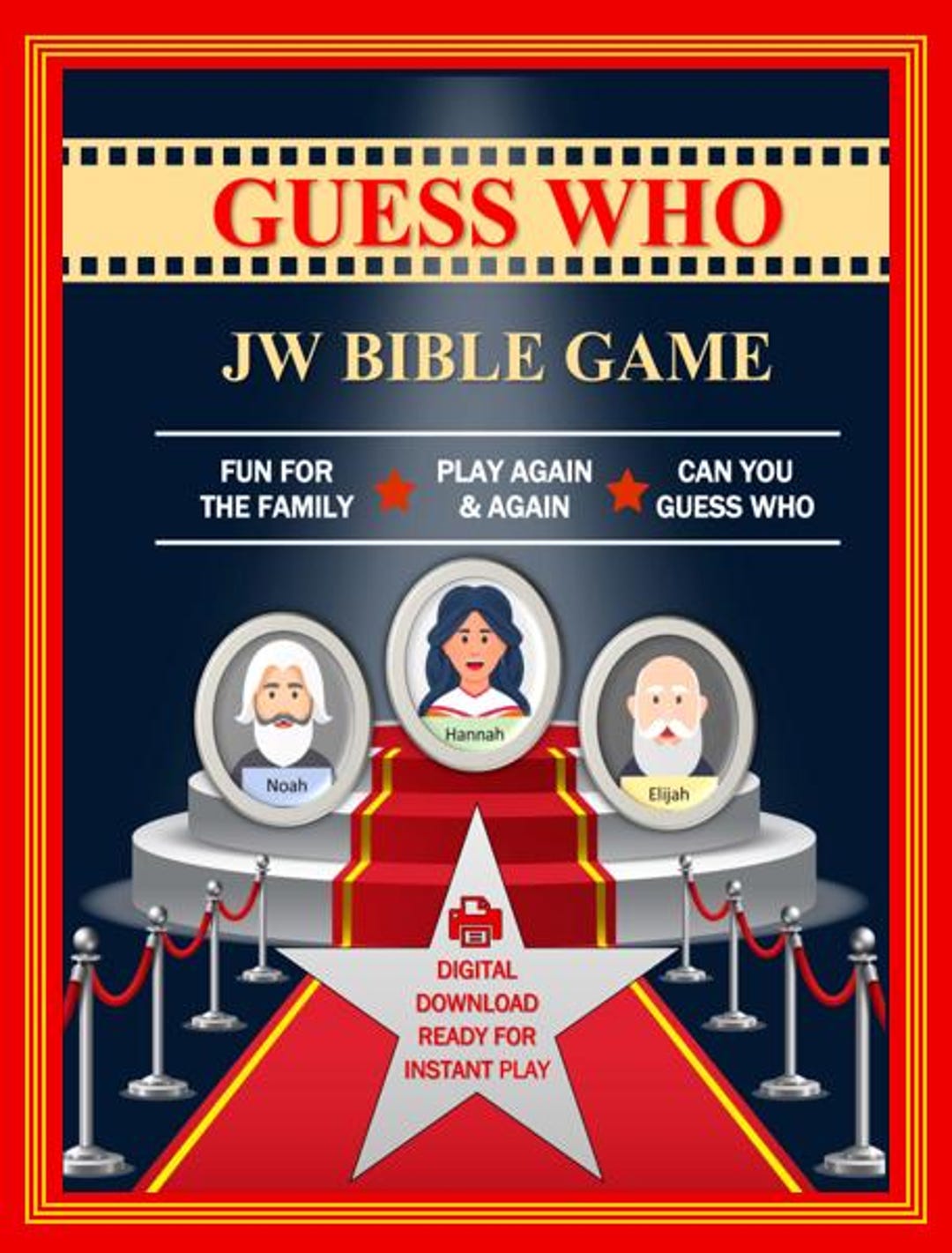 JW Printable Bible Game - Guess Who - Family Worship Activity for Kids ...