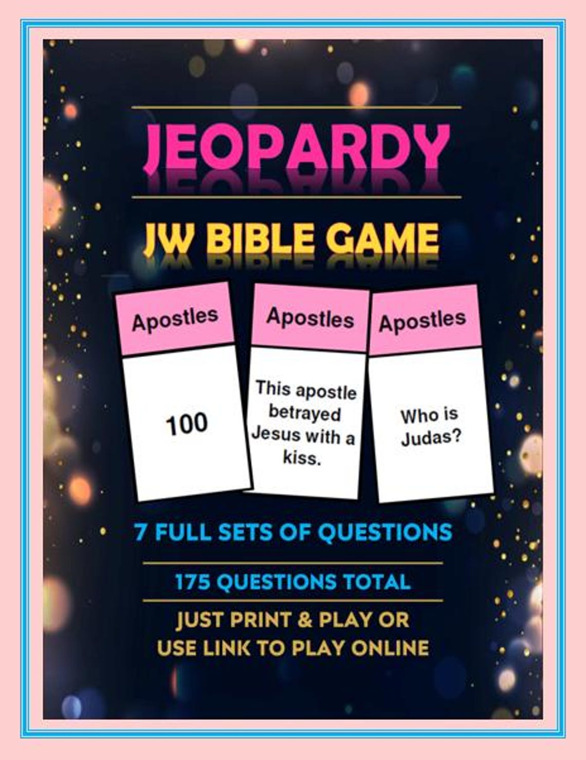 JW Printable Bible Game - Jeopardy - Family Worship Activity (online ...