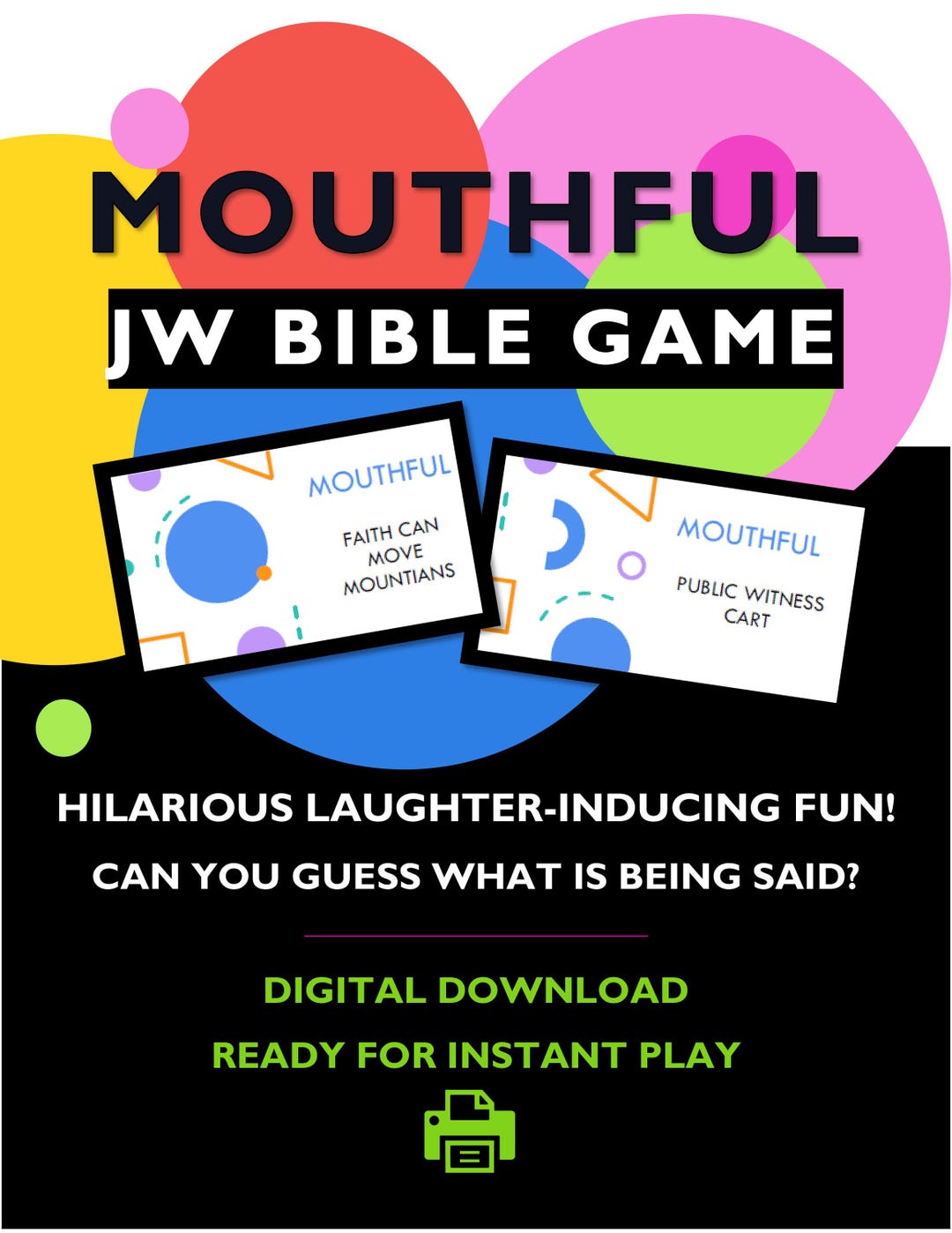 JW Bible Mouthful Game for Family Worship Night - Etsy