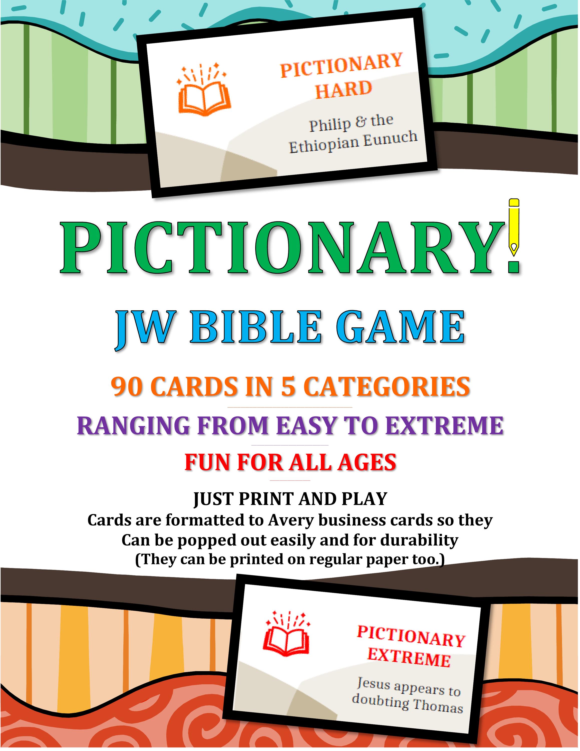 JW Bible Pictionary Game for Family Worship Night - Etsy