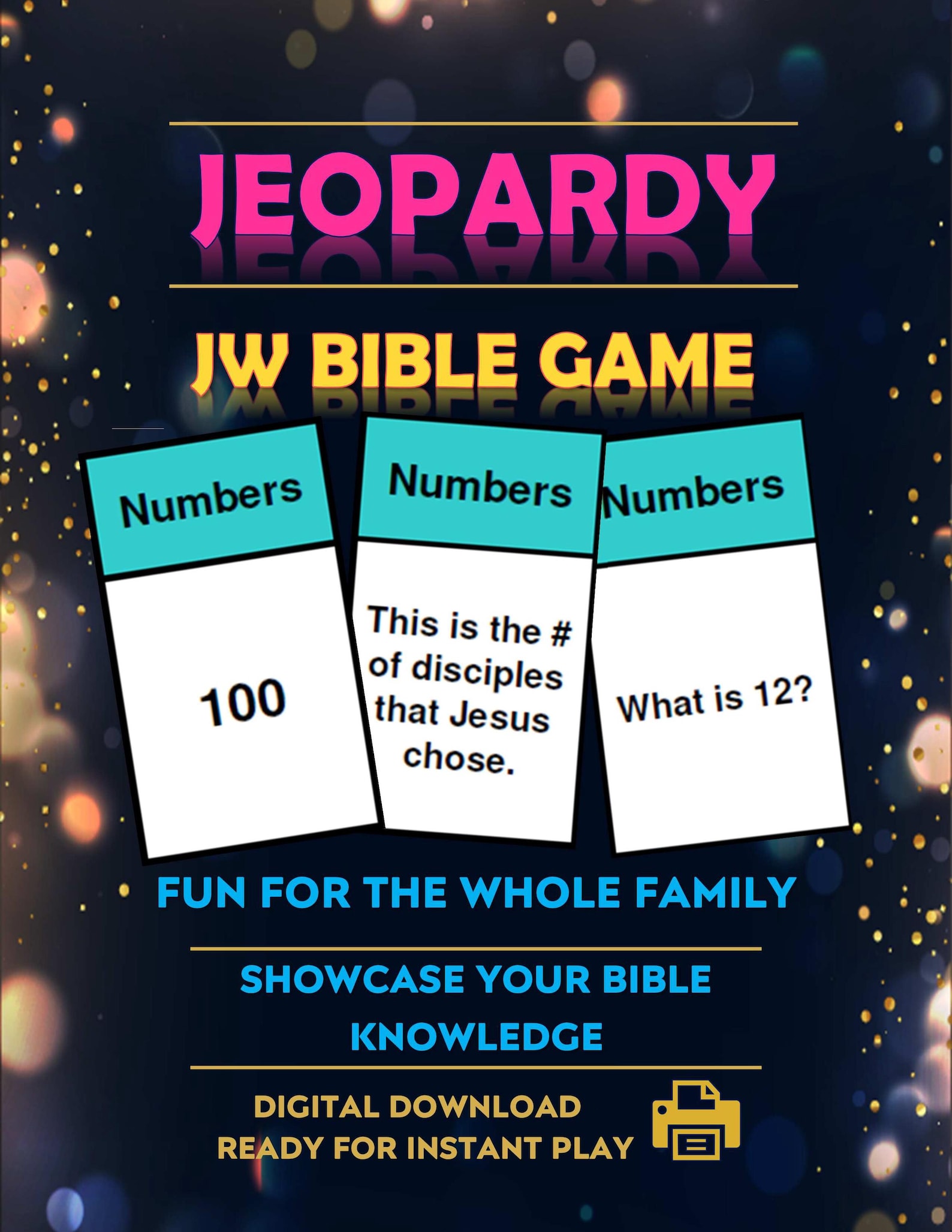 JW Bible Jeopardy Game for Family Worship Night - Etsy