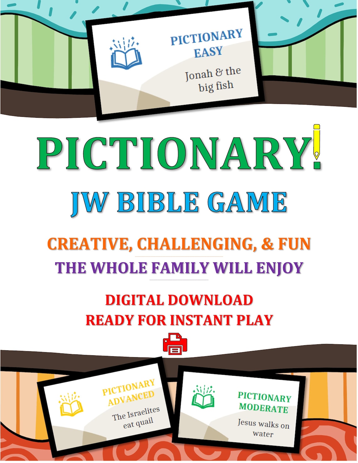 JW Bible Pictionary Game for Family Worship Night - Etsy