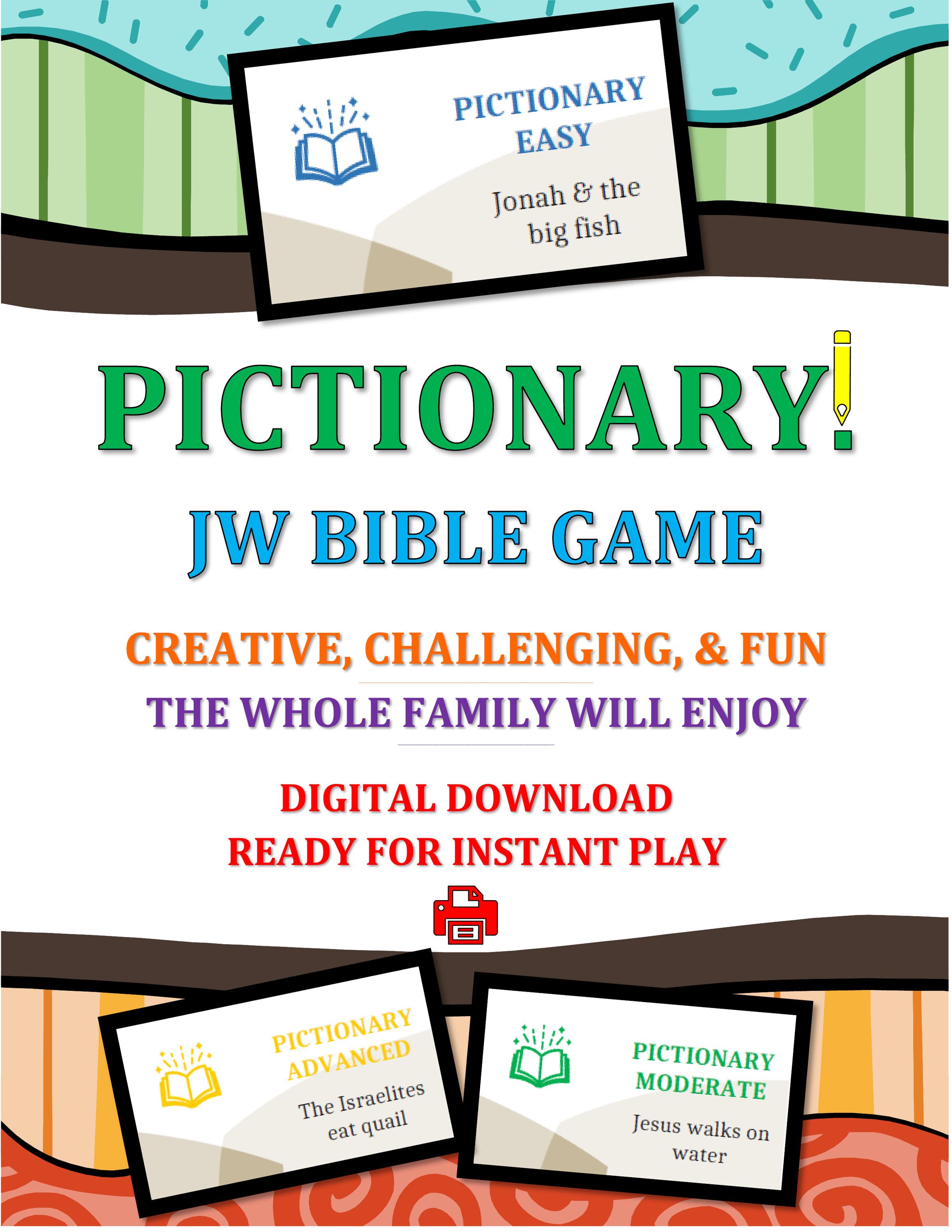 JW Bible Pictionary Game for Family Worship Night - Etsy