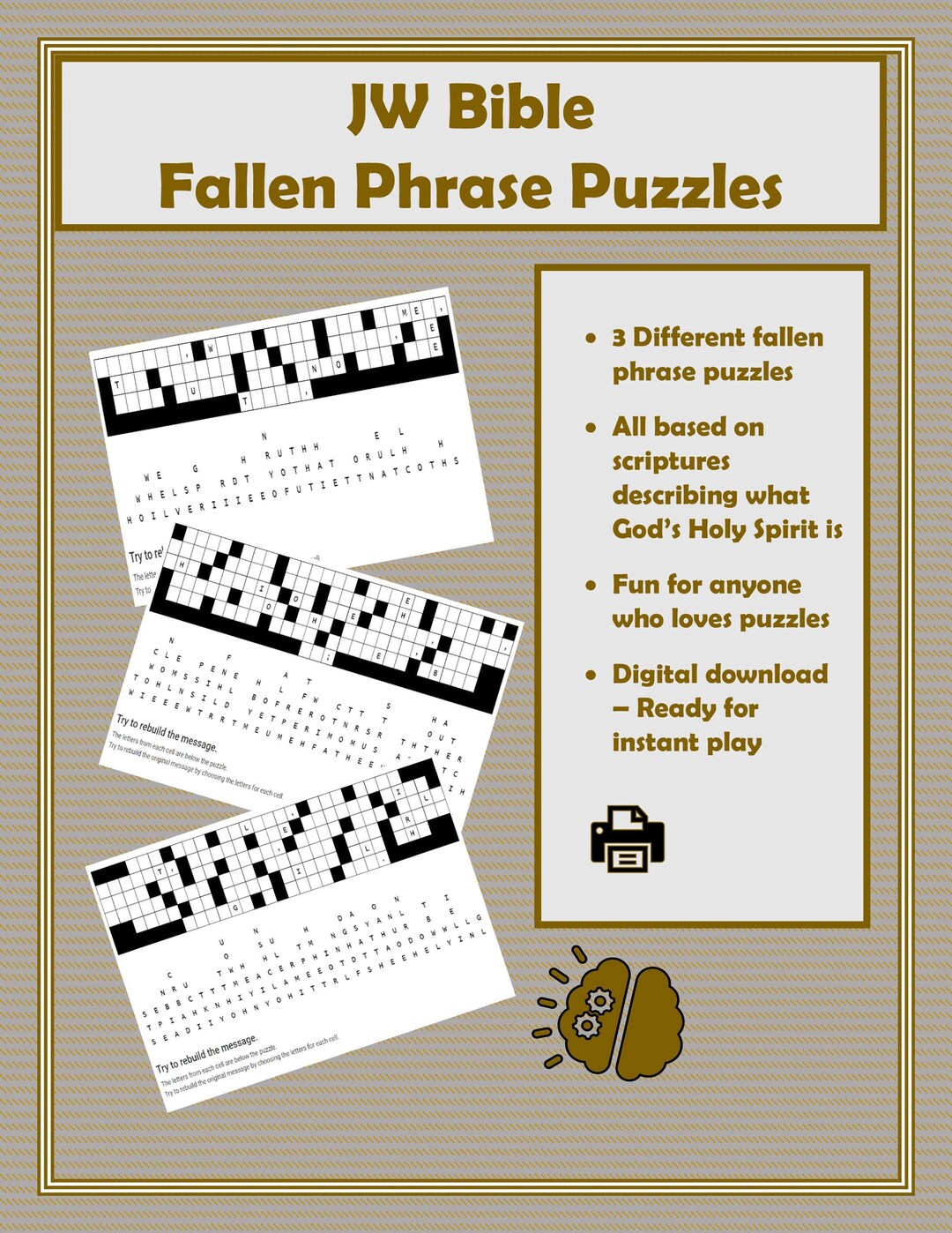 JW Bible Fallen Phrase Puzzles for Family Worship Night - Etsy