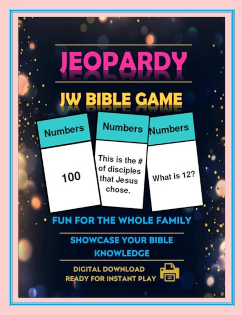 JW Printable Bible Game - Jeopardy - Family Worship Activity (online ...