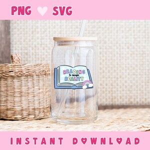 Reading to Escape Reality SVG PNG Design, Cute Bookish Design for ...