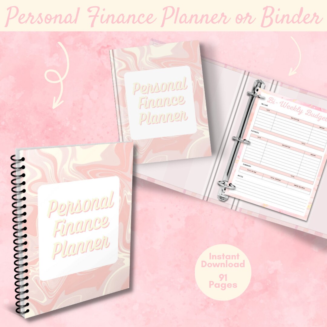 Financial Planner, Printable Financial Binder, Budget Binder Printable ...