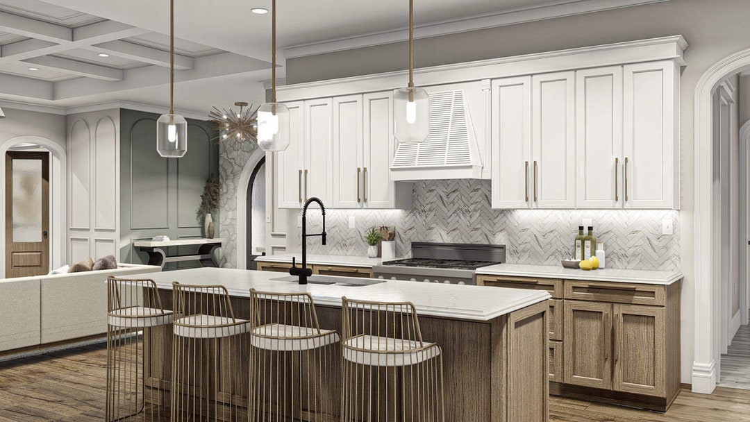 Kitchen Interior Designs, Kitchen 3D Rendering, 3D Architectural ...