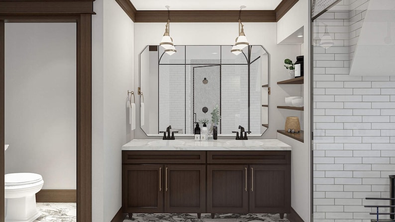 Bathroom Interior Design, Bathroom 3D Rendering, 3D Architectural ...