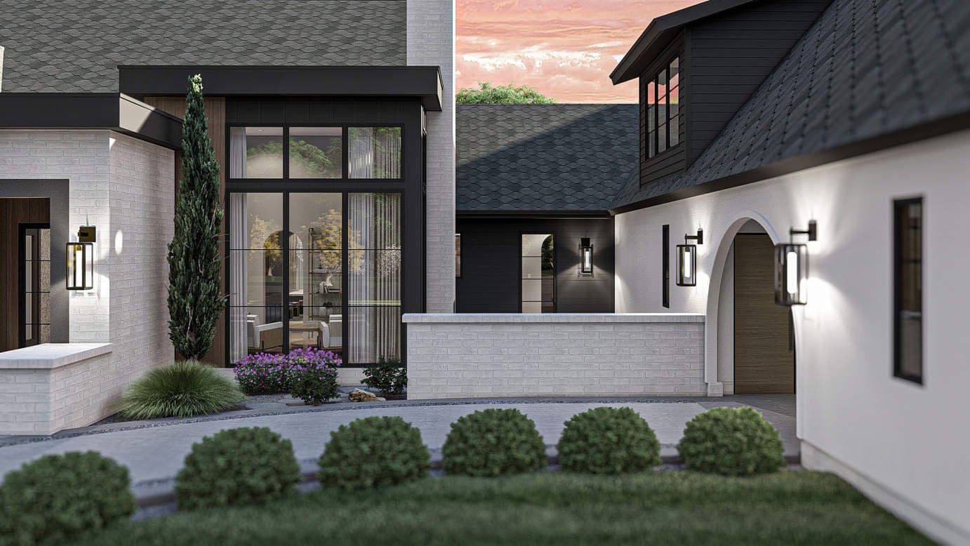 Exterior Home Design, Online Exterior House 3D Rendering, 3D ...