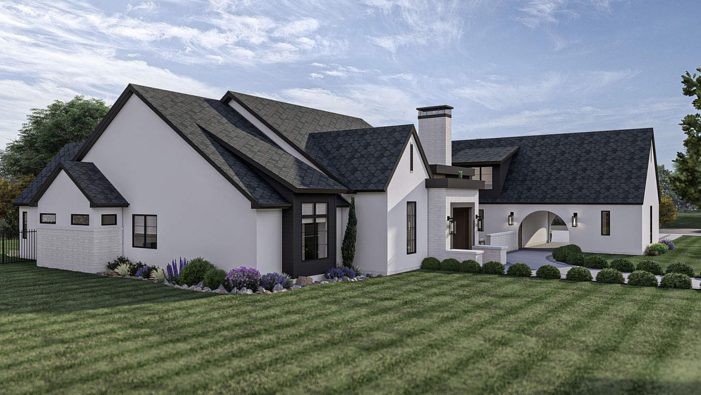 Exterior Home Design, Online Exterior House 3D Rendering, 3D ...