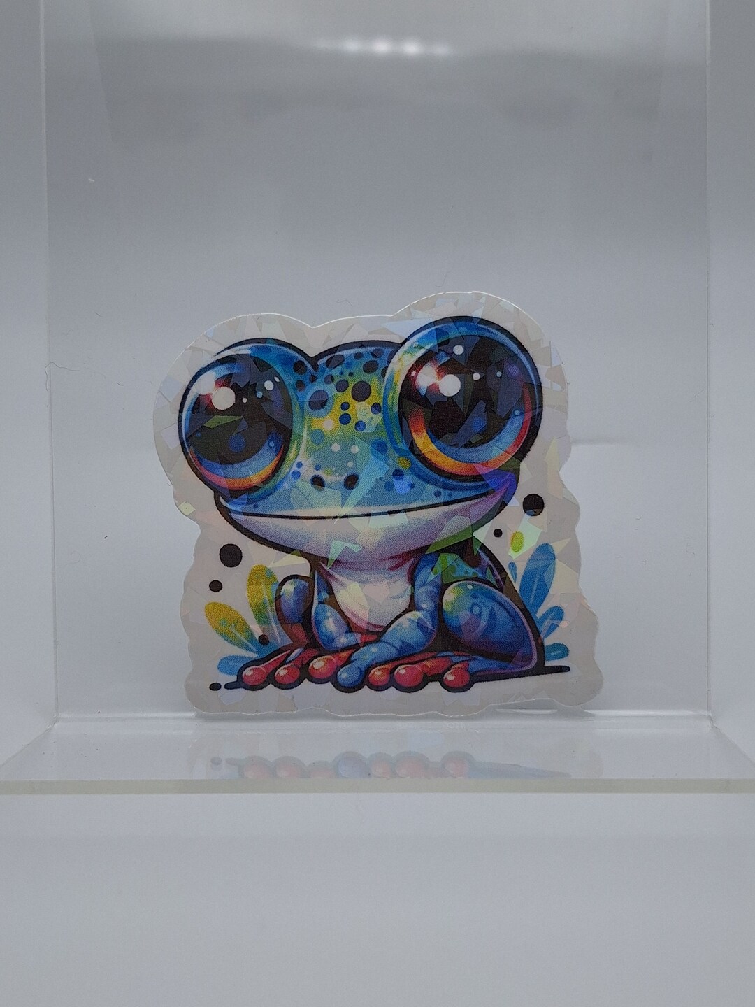 Holographic Frog Stickers - Etsy