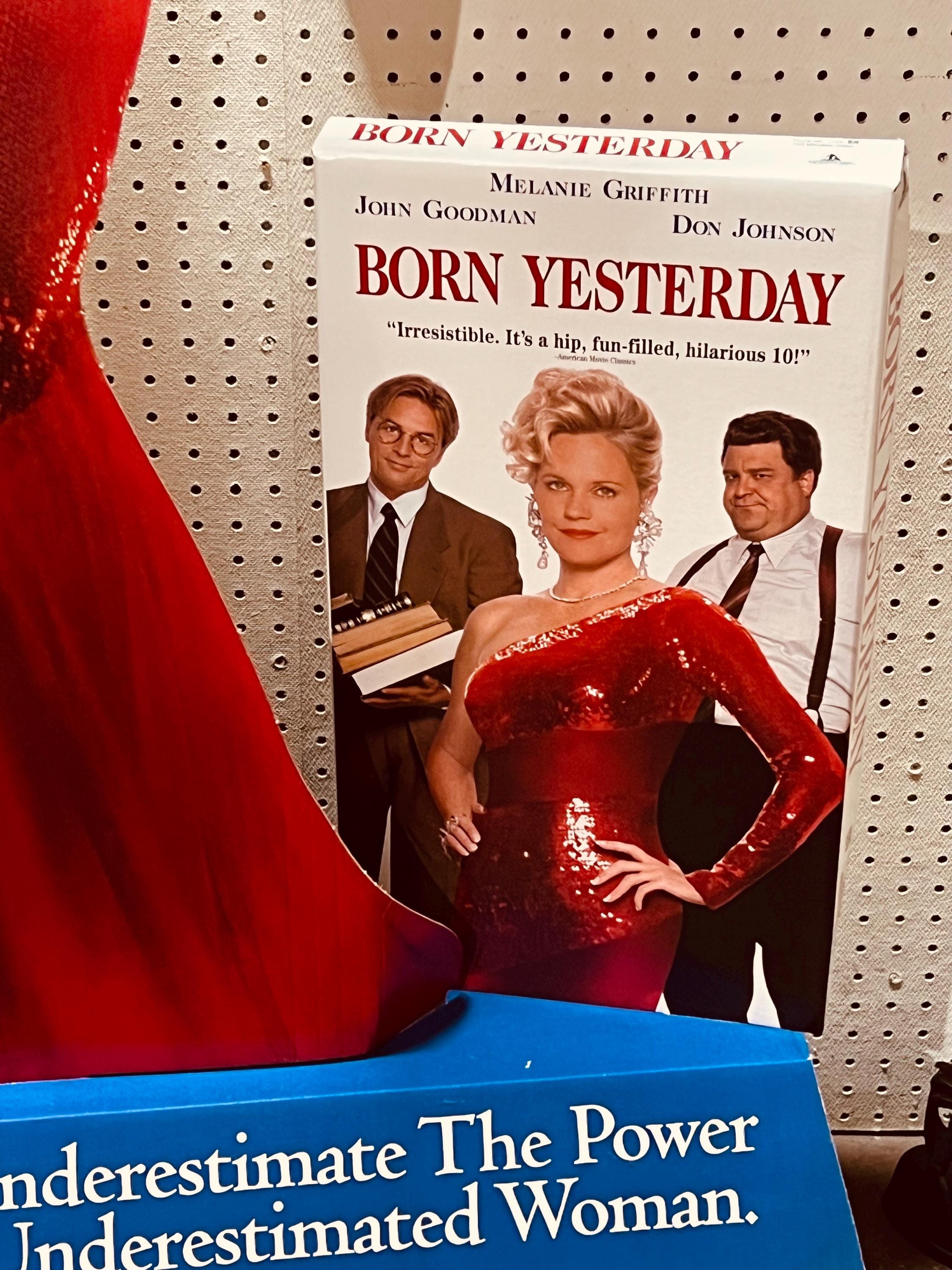 Born Yesterday Movie Stand up Advertisement Featuring Melanie Griffith ...