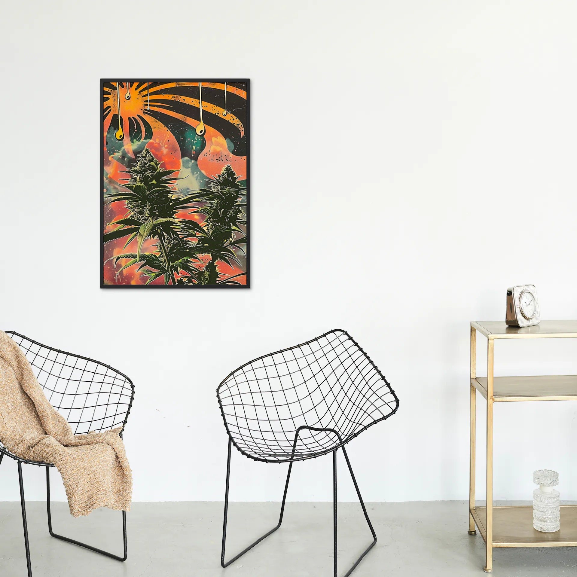 Collection Marihuena World 1 cannabis Print, Retro Art, Trippy Wall Art ...