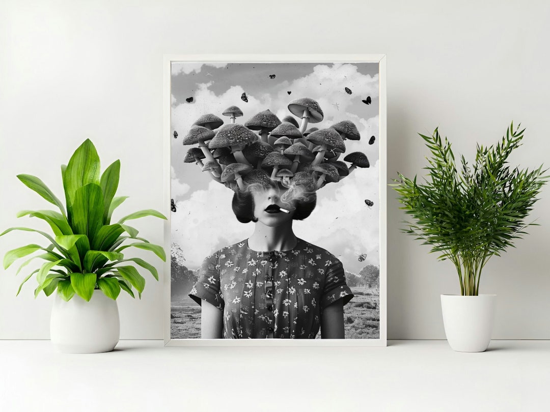 Womens Collection 2 cannabis Print, Retro Art, Trippy Wall Art ...