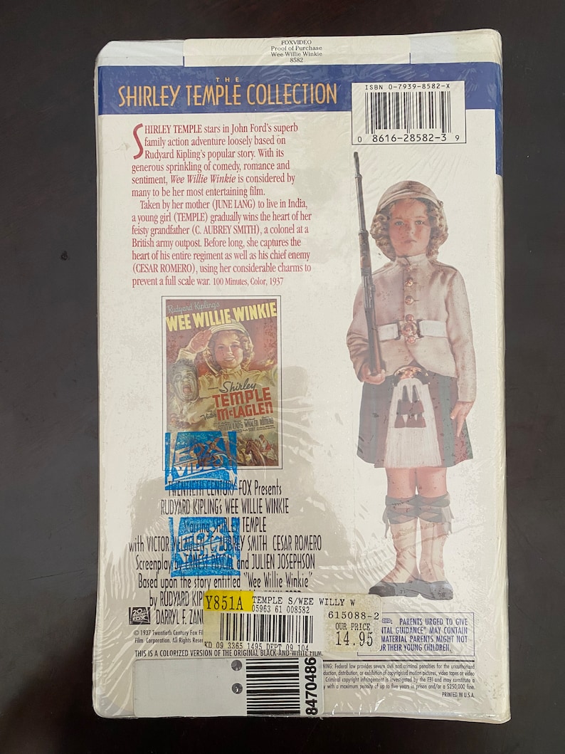 Shirley Temple VHS Sealed - Etsy