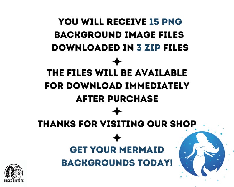 Zoom Virtual Background Bundle Mermaid Under the Sea Fantasy Theme for ...