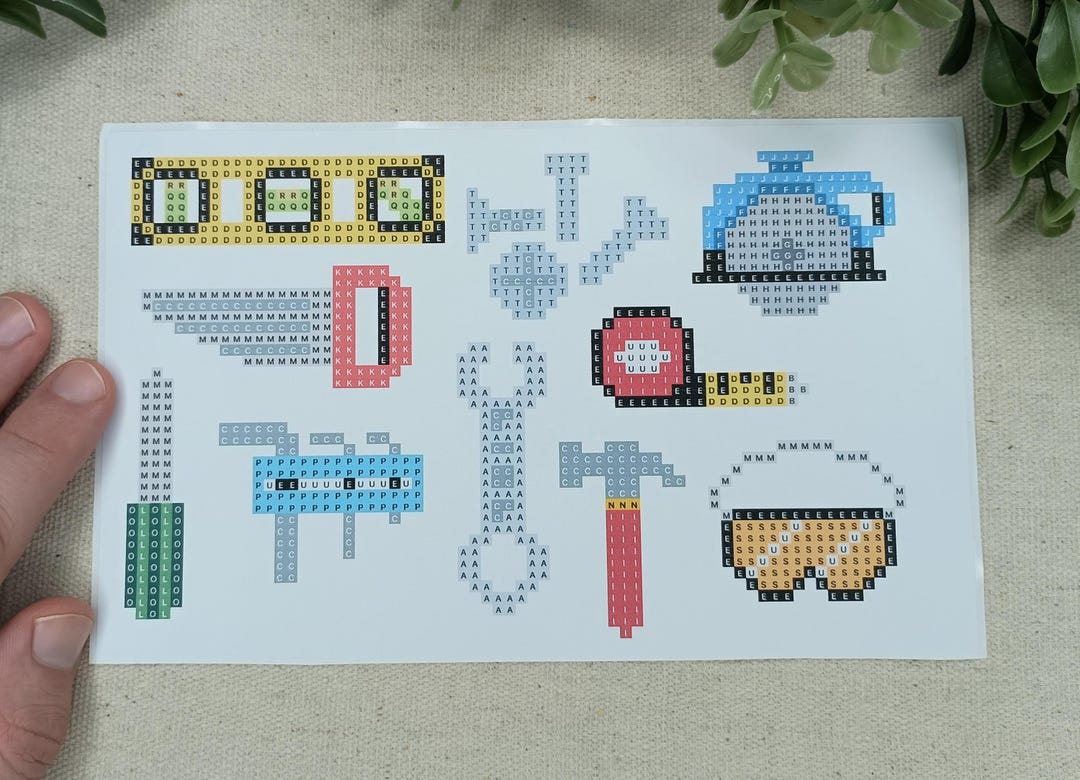 Diamond Art, Tool Sticker Bundle - (sticker Sheet Only Drills Not ...
